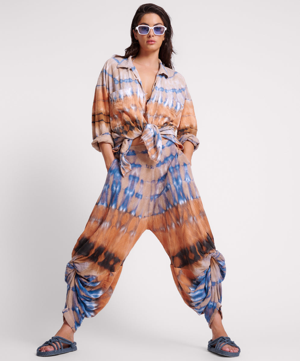 Mirage Hand Tie Dyed Gypsy Harem Pants | One Teaspoon