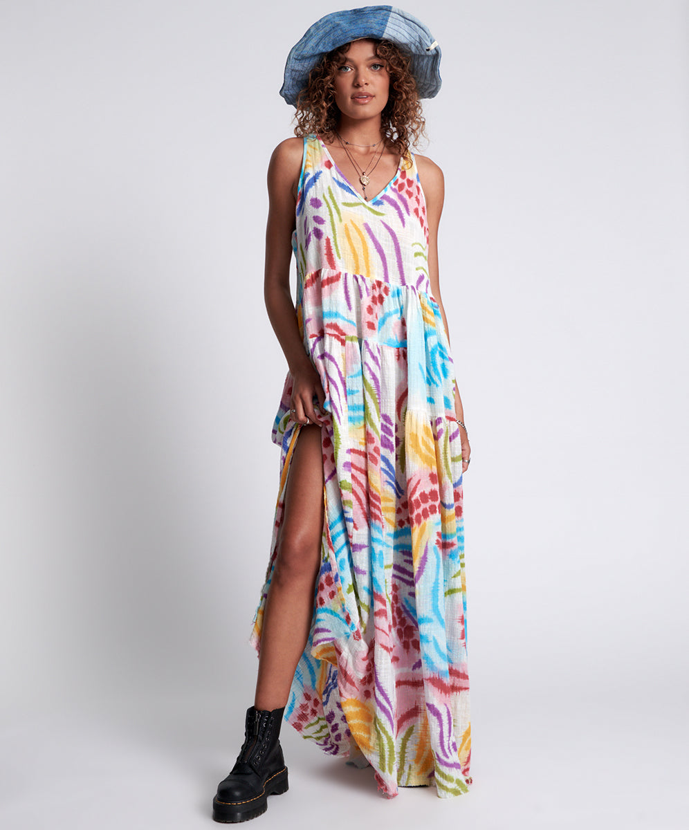 Hand Painted Cosmic Gypsy Charmer Dress | One Teaspoon