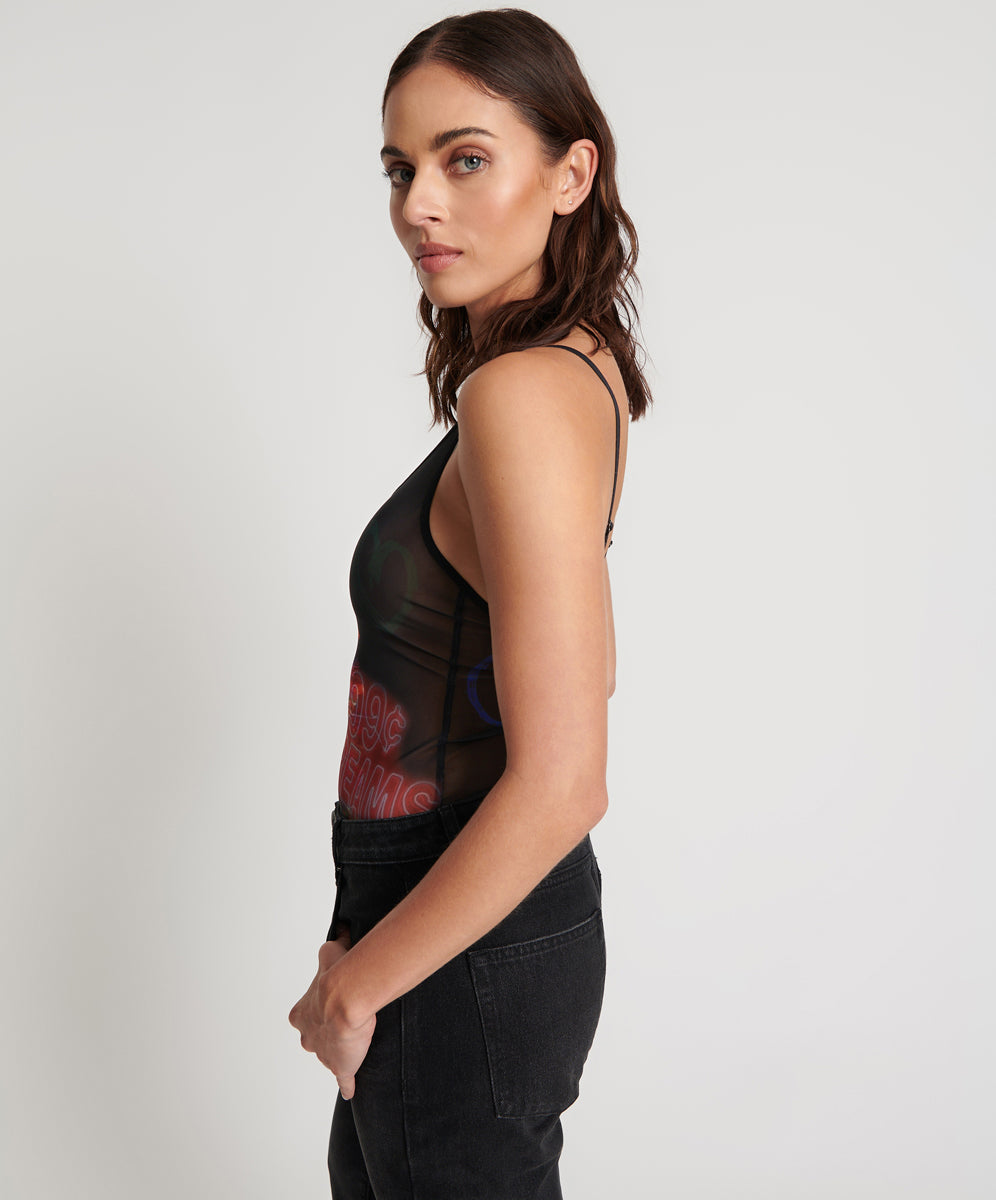 99 Cent Dreams Mesh Bodysuit | One Teaspoon